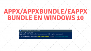 Cómo Instalar Archivos appx/appxbundle/eappxbundle en Windows 10